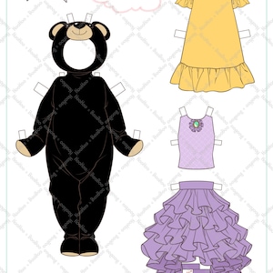 Printable Paper Doll Baby Lala PDF Digital Download-paper Toy-paper ...
