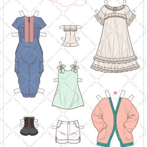 Printable Paper Doll Baby Lala PDF Digital Download-paper Toy-paper ...