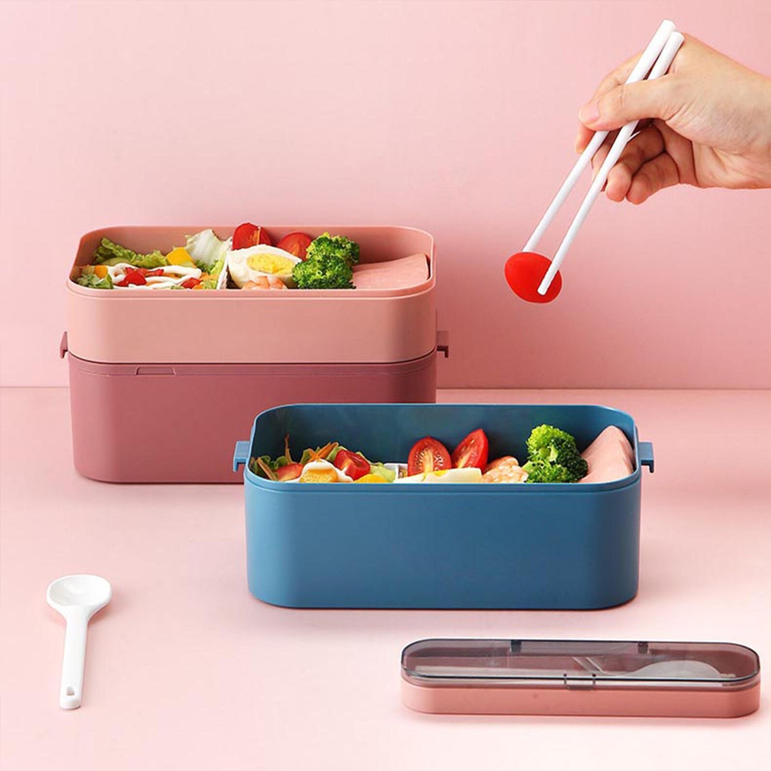 Multi-layer Reusable Lunch Box Setjapanese Bento - Etsy