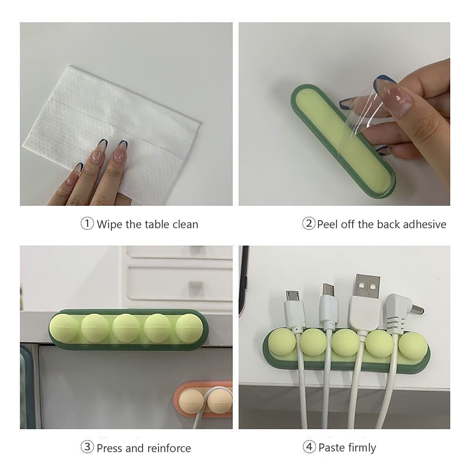 3 PCS Cute Bean Cable Organizer Cartoon Charging Cable - Etsy