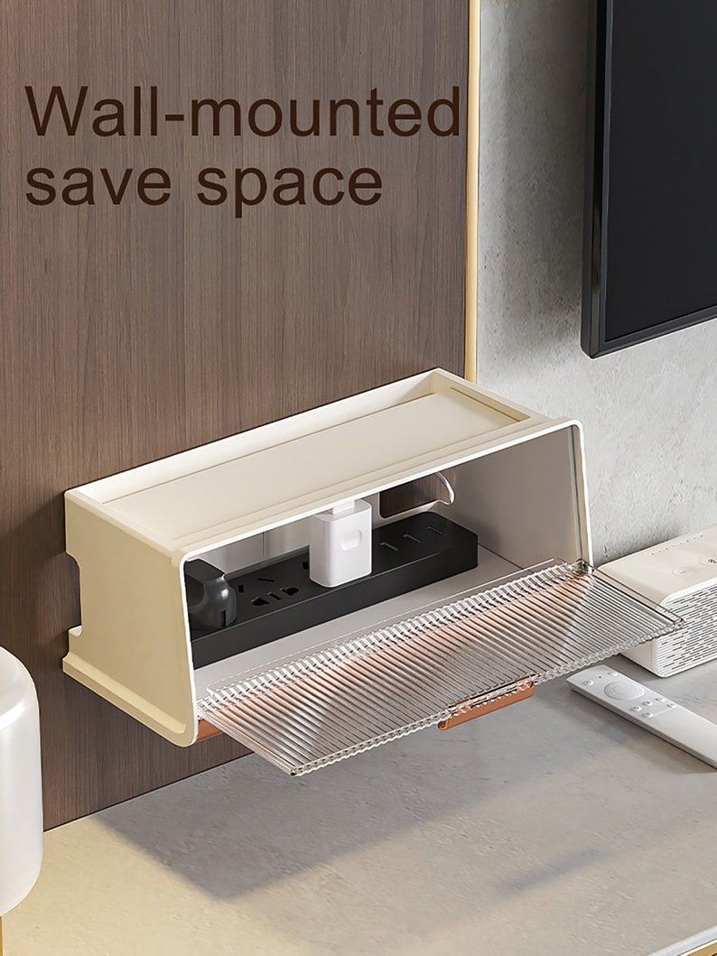Wall Mounted Wifi Router Storage Box With Lid Router - Etsy Wall Mounted Wifi Router Storage Box With Lid Router - Etsy