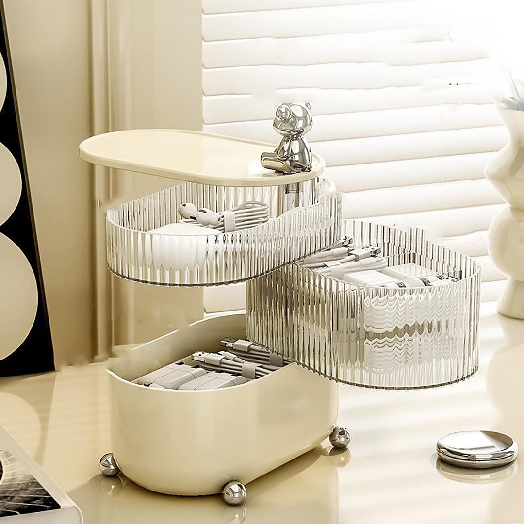 Rotating Desktop Organizer Multifunctional Jewelry Box Data - Etsy