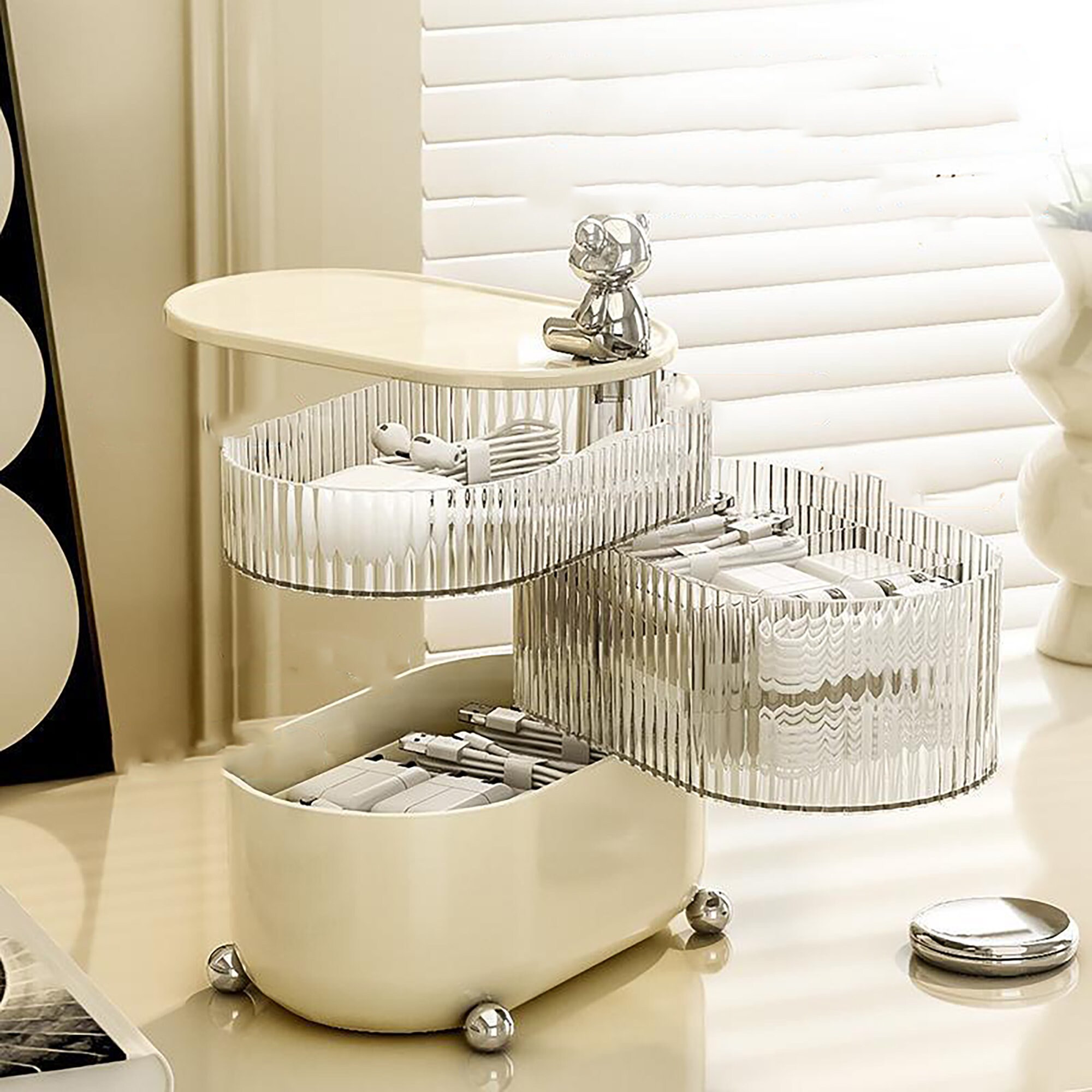 Rotating Desktop Organizer Multifunctional Jewelry Box Data - Etsy