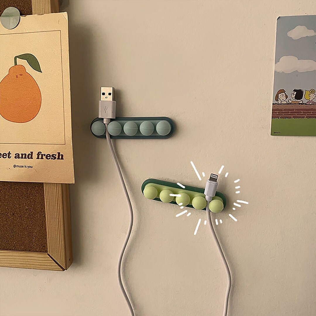 3 PCS Cute Bean Cable Organizer Cartoon Charging Cable - Etsy