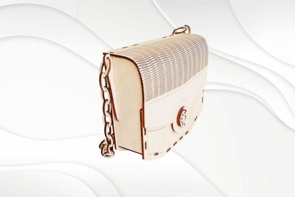 Handbag With Chain, Laser Cut, Vector File, Digital File for Cnc ...