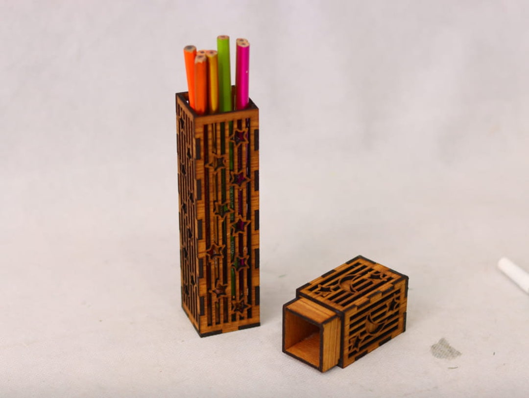 Create a Unique and Stylish Pencil Holder With This Digital Laser Cut ...
