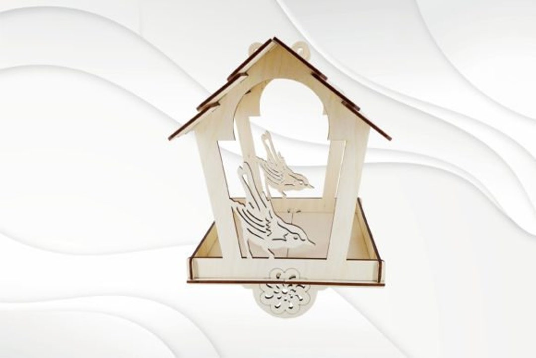 Bird Feeders for Laser Cutting, Bird Feeders Vectorial Pattern Laser ...