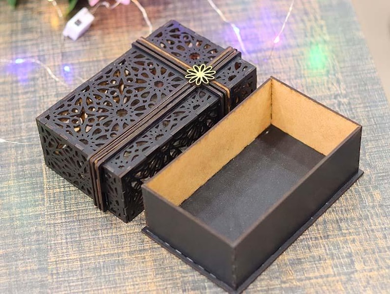 Laser Cut Gift Box Wedding Box Jewelry Box Birthday Gift Box, Dxf, Crd ...