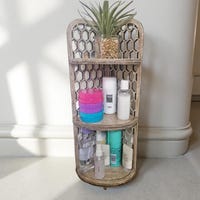 5 Tier Zigzag Floating Corner Shelf for Living Room Laser Cut 9mm CDR ...