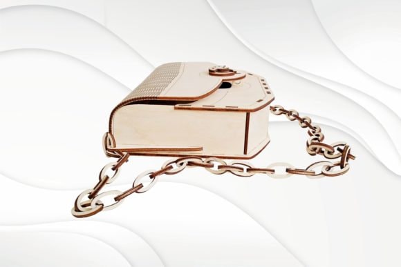 Handbag With Chain, Laser Cut, Vector File, Digital File for Cnc ...