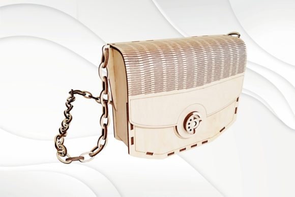Handbag With Chain, Laser Cut, Vector File, Digital File for Cnc ...