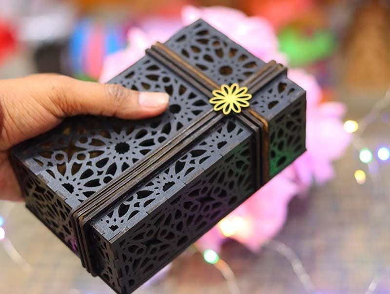 Laser Cut Gift Box Wedding Box Jewelry Box Birthday Gift Box, Dxf, Crd ...