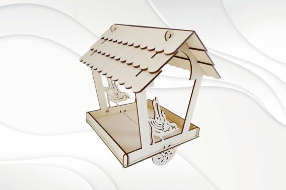 Bird Feeders for Laser Cutting, Bird Feeders Vectorial Pattern Laser ...