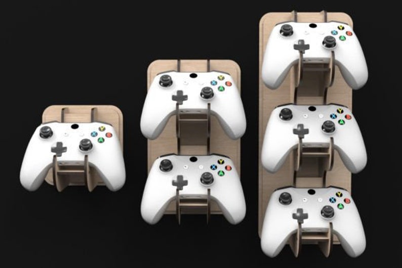 Laser Cut Game Controller Stand Svg Files, Game Controller Wall Stand ...