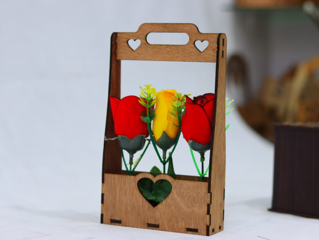 Vase for Laser Cutting, Elegant and Modern Vase, Digital Laser Cut ...