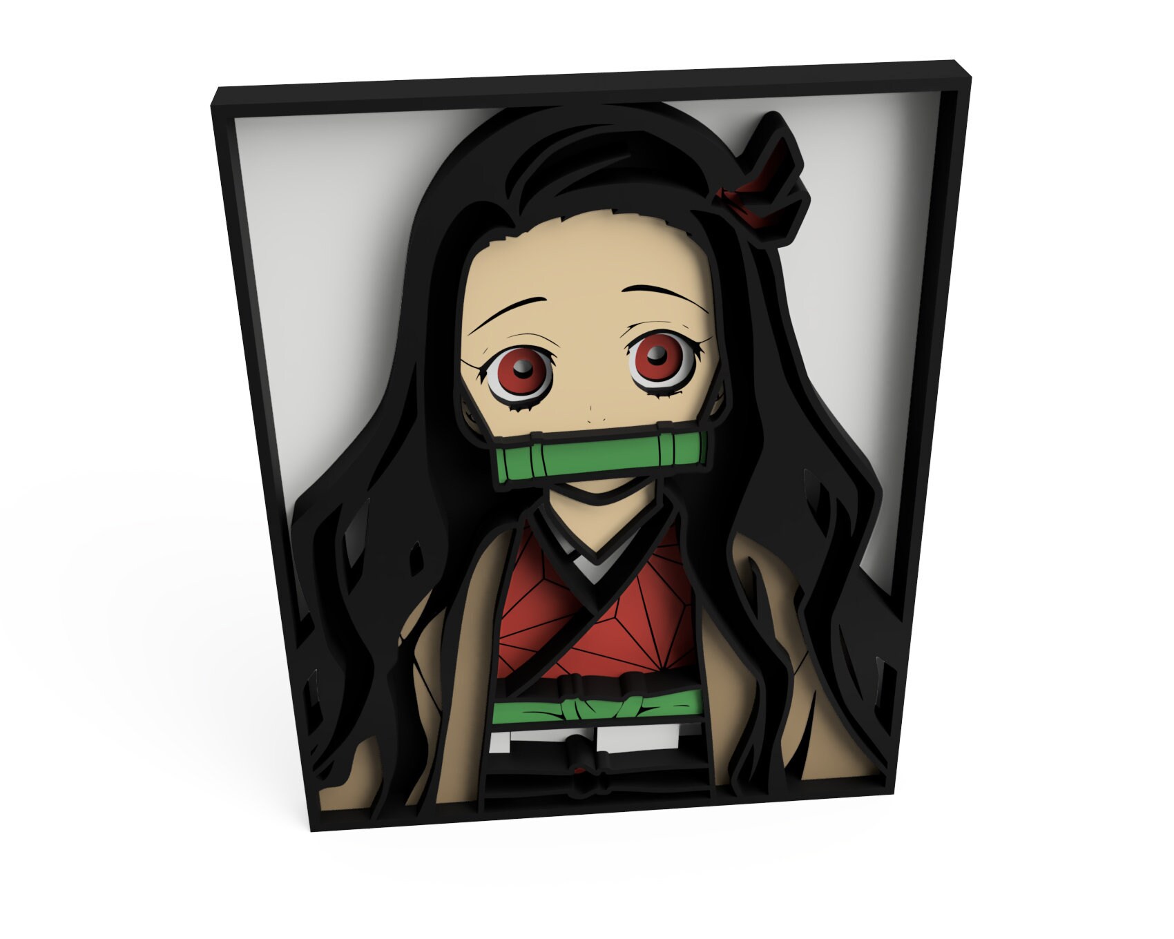 Nezuko Vector Layered Laser Cutting / Anime Multilayer Cnc Laser ...