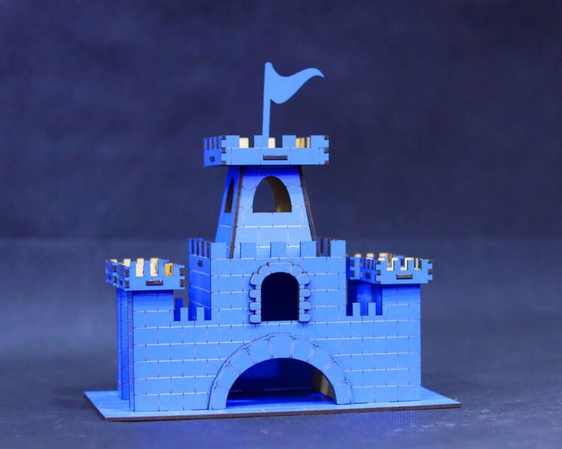 3D Medieval Castle Kit, Digital File for Laser Cutting in Dxf, Crd, Ai ...