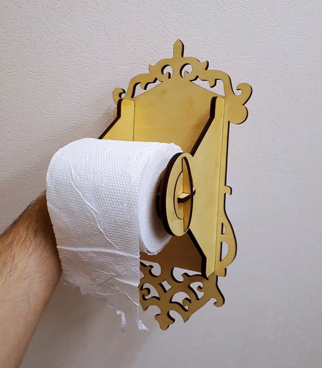 Toilet Paper Holder for Laser Cutting, Cnc Cutting Templates, Toilet ...
