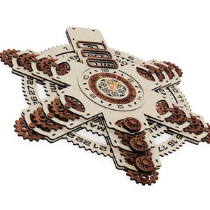 Calendar Clock With Gears for Cnc Laser Cutting, Perpetual Calendar and ...