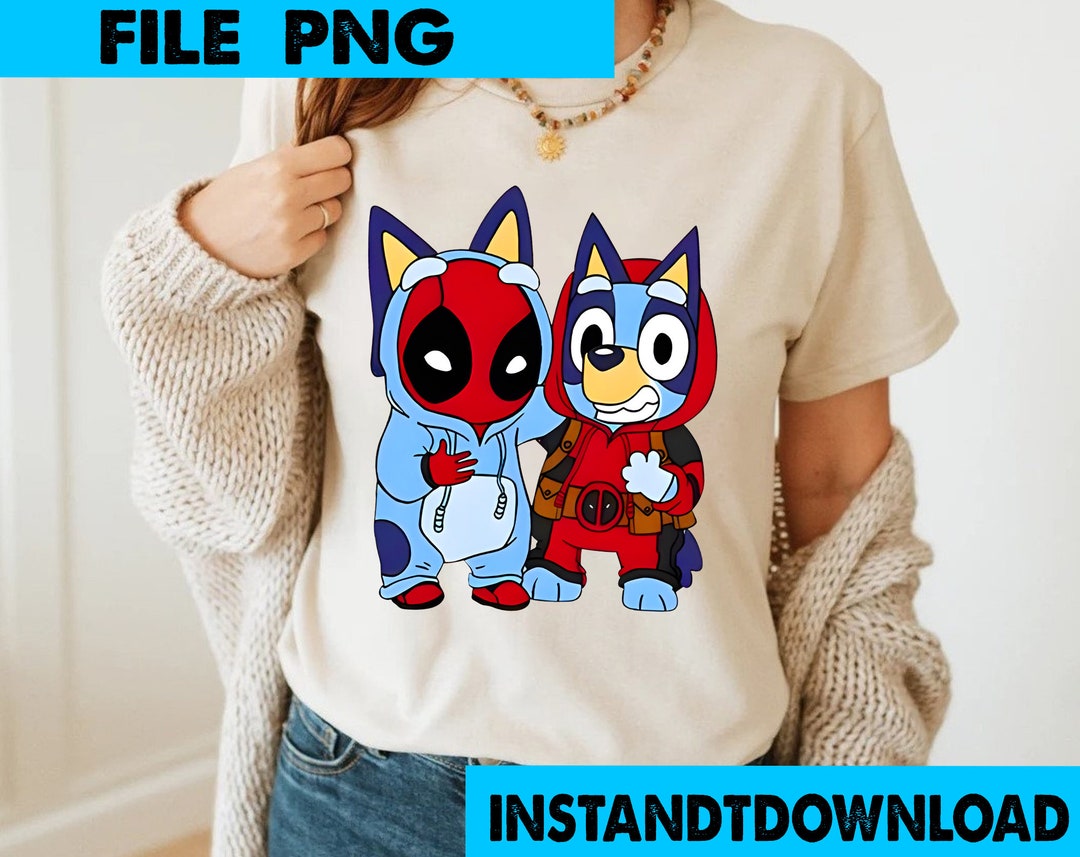 Bluey and Deadpool Png Bluey Family PNG Bluey Png Bluey Bingo Png Bluey ...