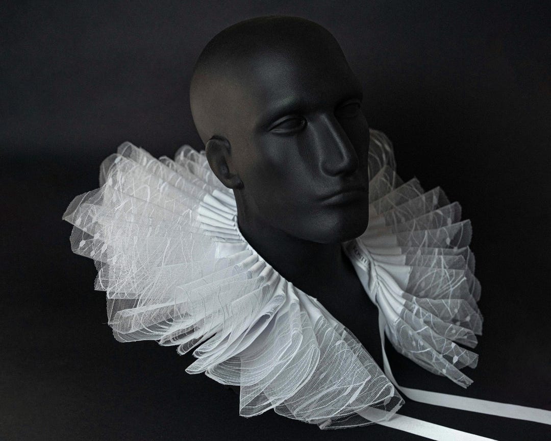 Elizabethan Ruff - White Collar - Costume Accessories - Historical ...
