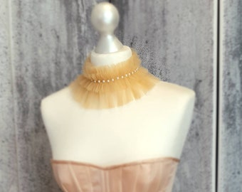 Elizabethan Neck Lace Collar Historical Tudor Ruffled - Etsy