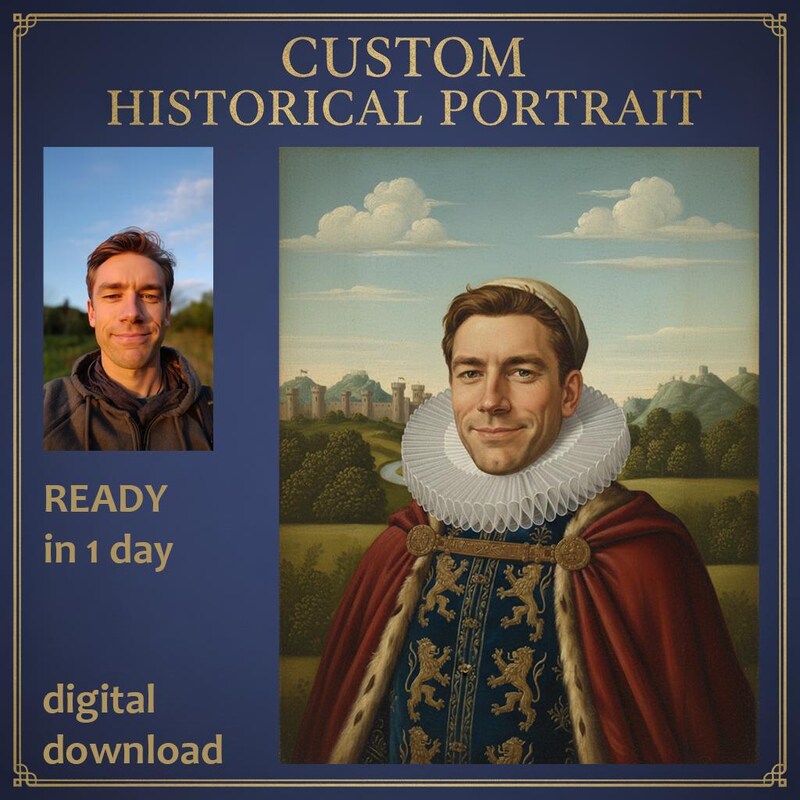 Historical Portrait - Etsy