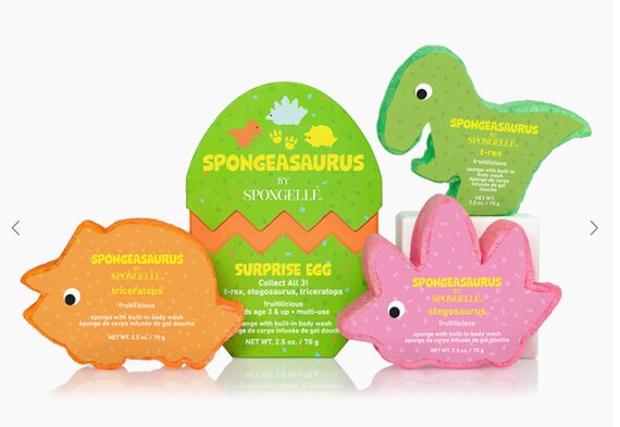 Kids Spongelle Dinosaur Body Wash Infused Buffer Collect All - Etsy