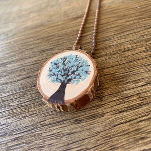 Tree Necklace | Wood Pendant | Enchanted Tree | Whimsical Jewelry - Etsy