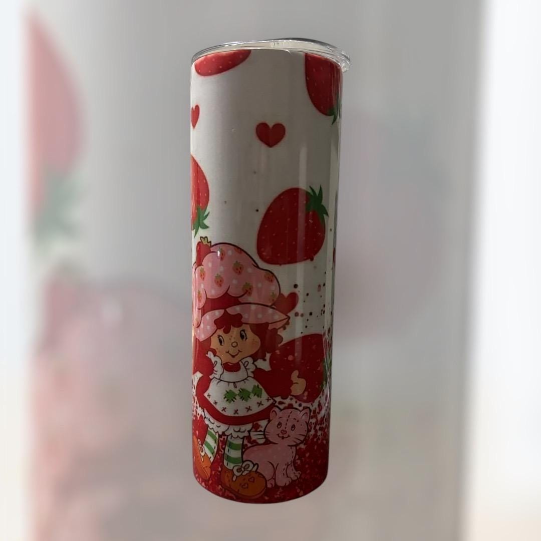 Personalized Strawberry Shortcake Girl Tumbler - Etsy