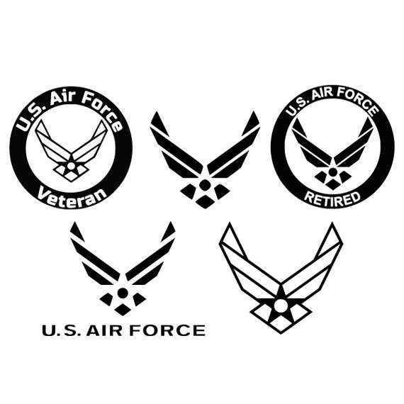 US Air Force Logo Svg Bundleusa Forcesunited States Air - Etsy