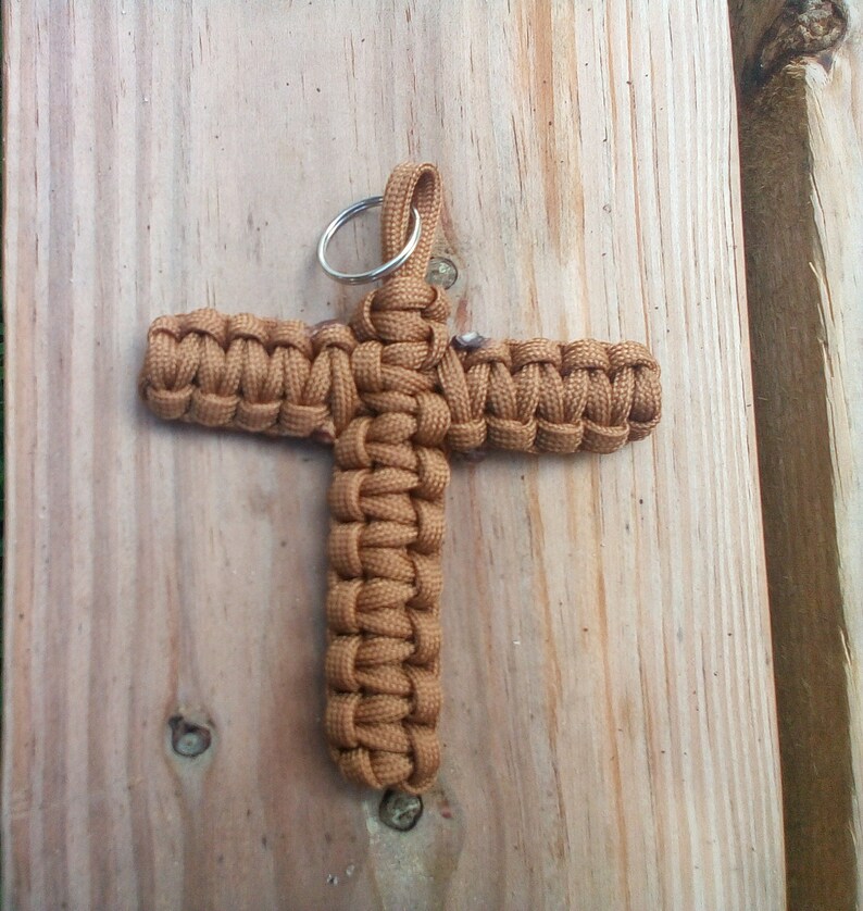 Cross Keychains. /paracord Cross Keychain. - Etsy