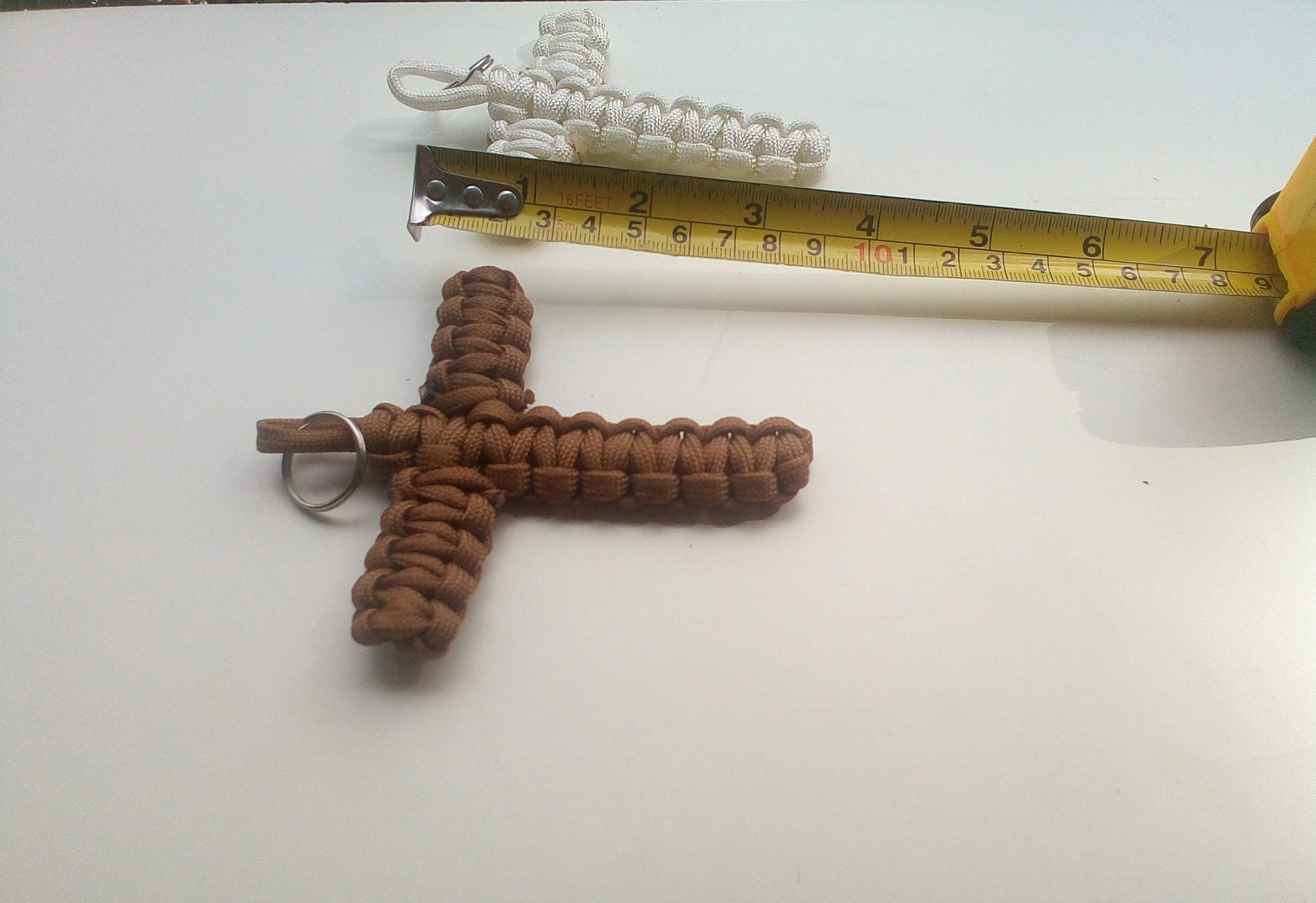 Cross Keychains. /paracord Cross Keychain. - Etsy