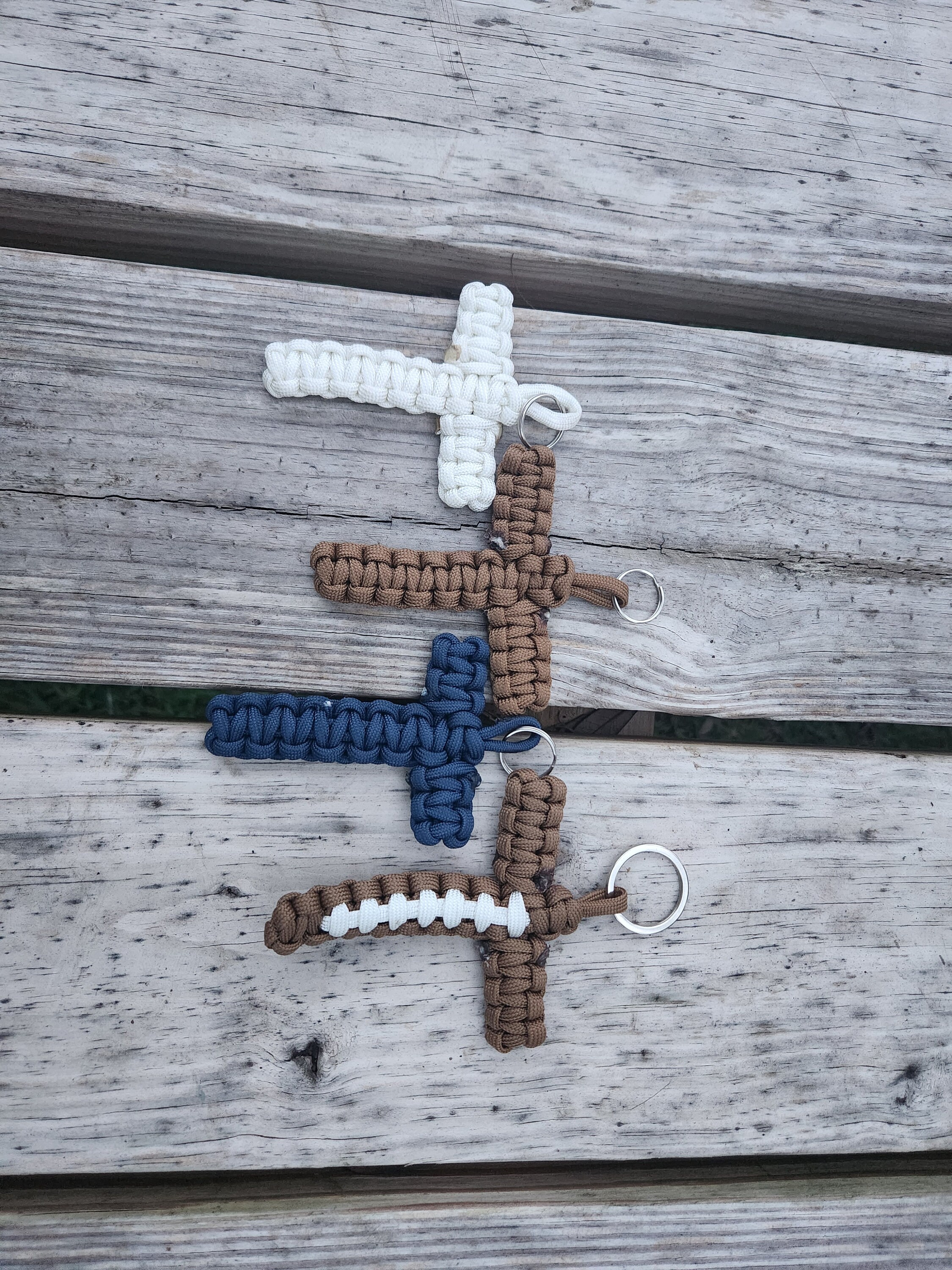 Cross Keychains. /paracord Cross Keychain. - Etsy