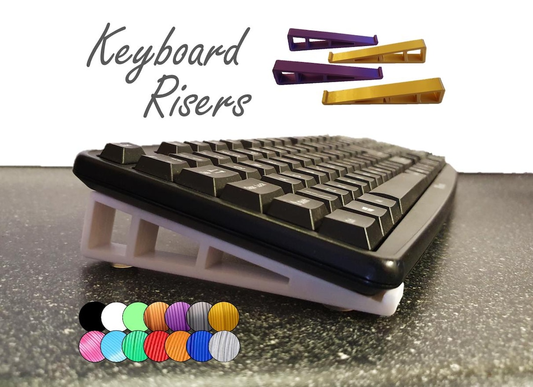 Our Comfortable, Ergonomic Angled Keyboard Riser Feet / Stands ...