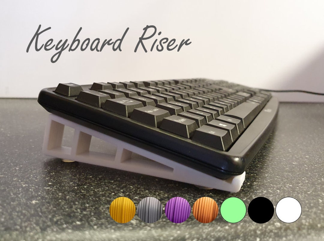 Our Comfortable, Ergonomic Angled Keyboard Riser Feet / Stands Includes ...