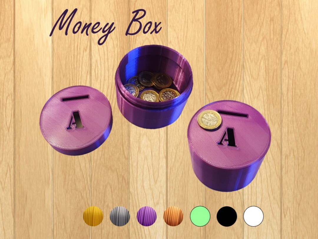 Personalized 3D Printed Money Box – Kids Coin Bank, Custom Letter - Etsy