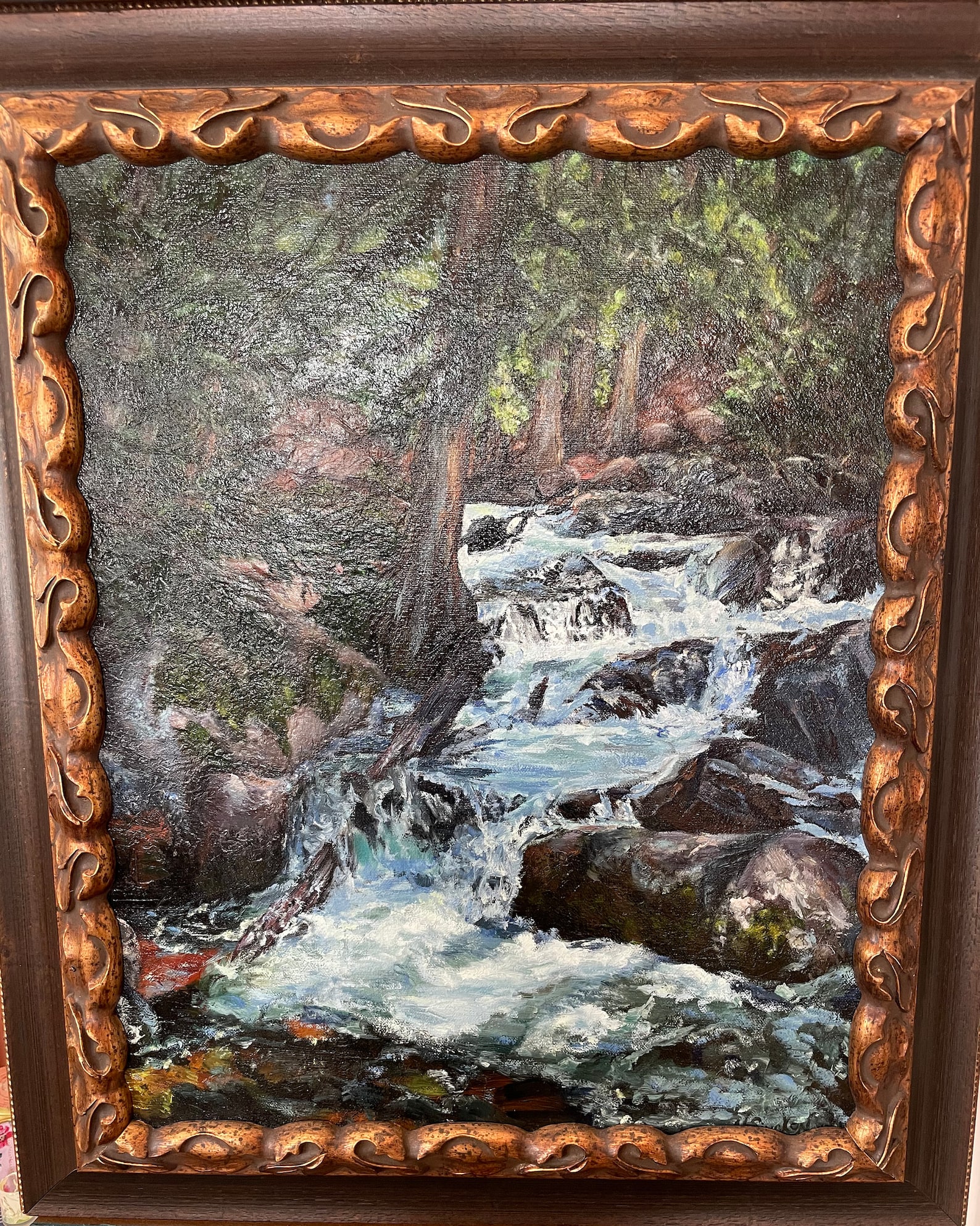 Creek , Rushing Water ,oil Painting - Etsy