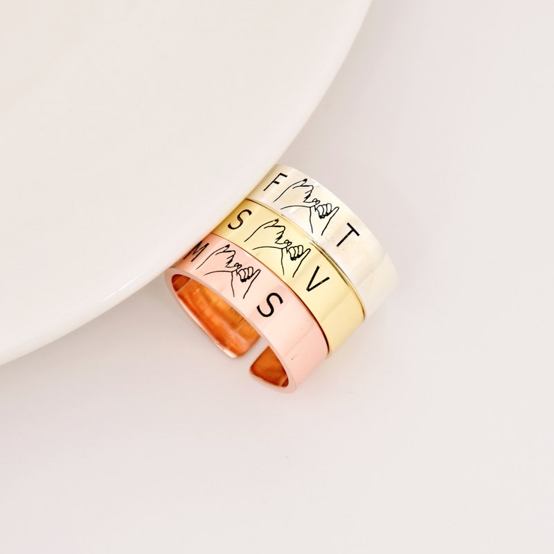 Best Friend Promise Rings - Etsy