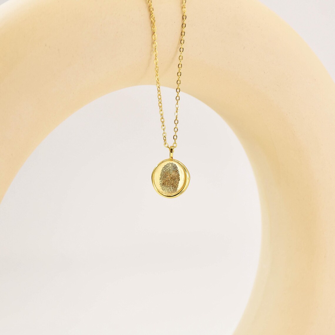 Actual Fingerprint Necklace, Wax Seal Necklace, Gift for Her ...