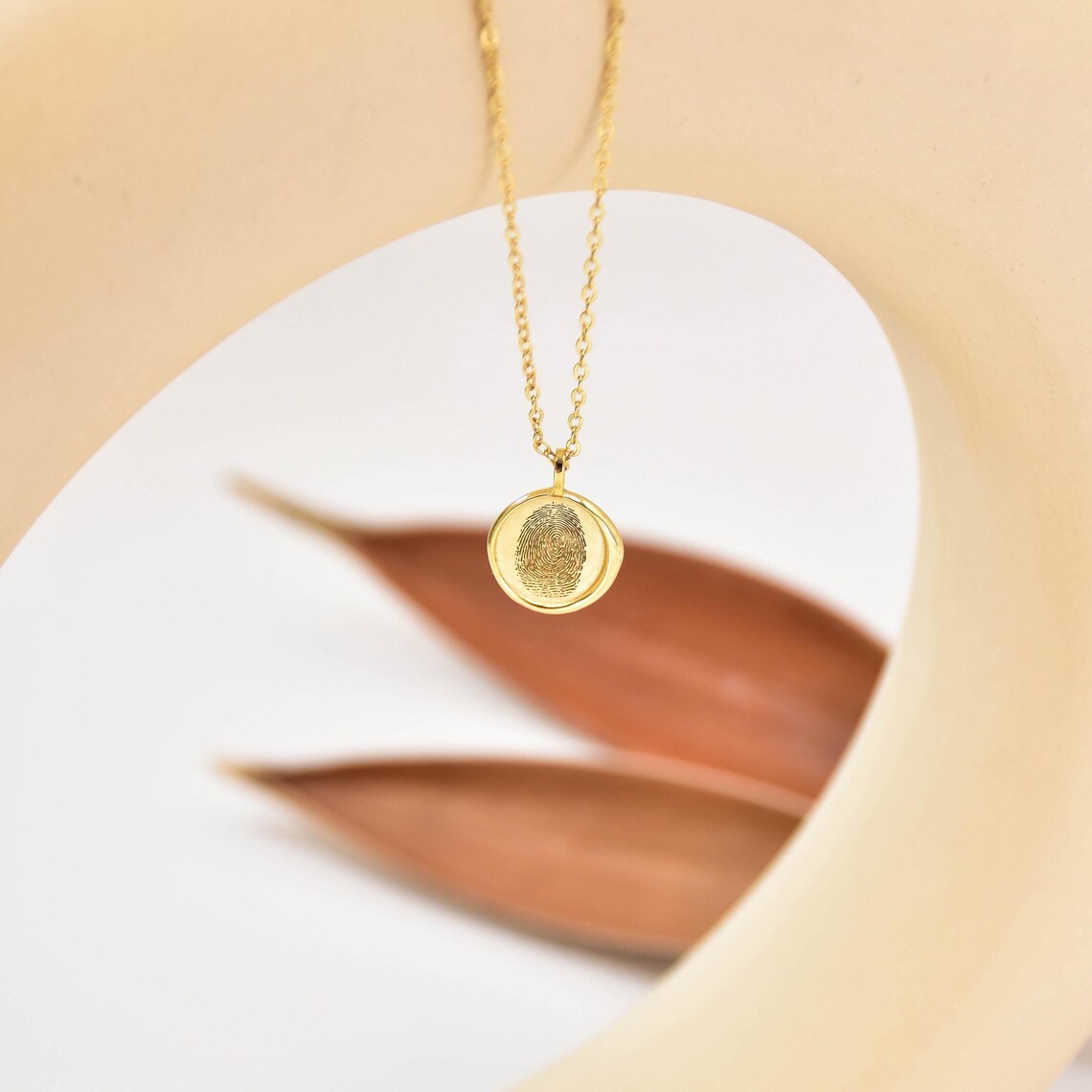 Actual Fingerprint Necklace, Wax Seal Necklace, Gift for Her ...