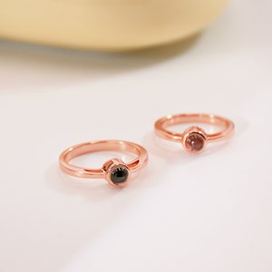 Photo Projection Ring, Projection Photo Ring for Couple, Couples Photo ...