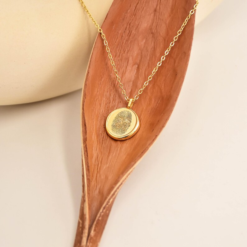 Actual Fingerprint Necklace, Wax Seal Necklace, Gift for Her ...