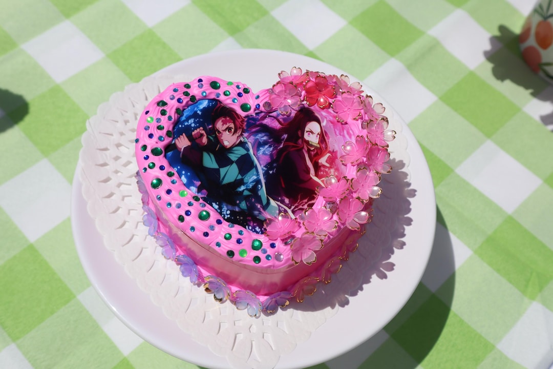 Demon Slayer Tanjiro and Nezuko Decoden Cake Jewelry Box, Anime Gifts ...