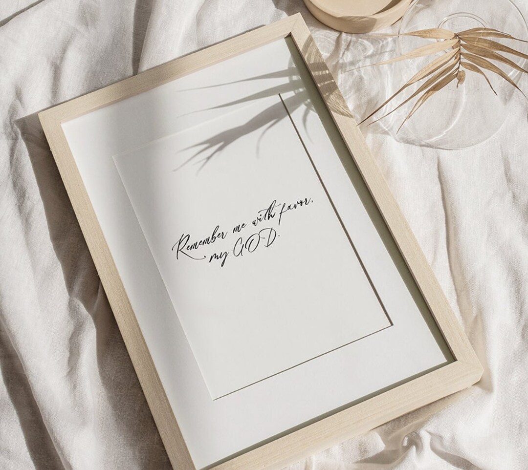 Remember Me, Christian Wall Art, Bible Verse Poster, Minimalist Bible ...