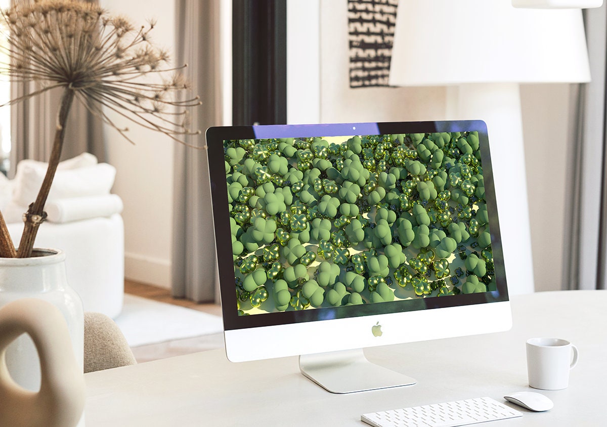 Abstract Green Desktop Wallpaper, Green Theme/3d Wallpaper for Computer ...