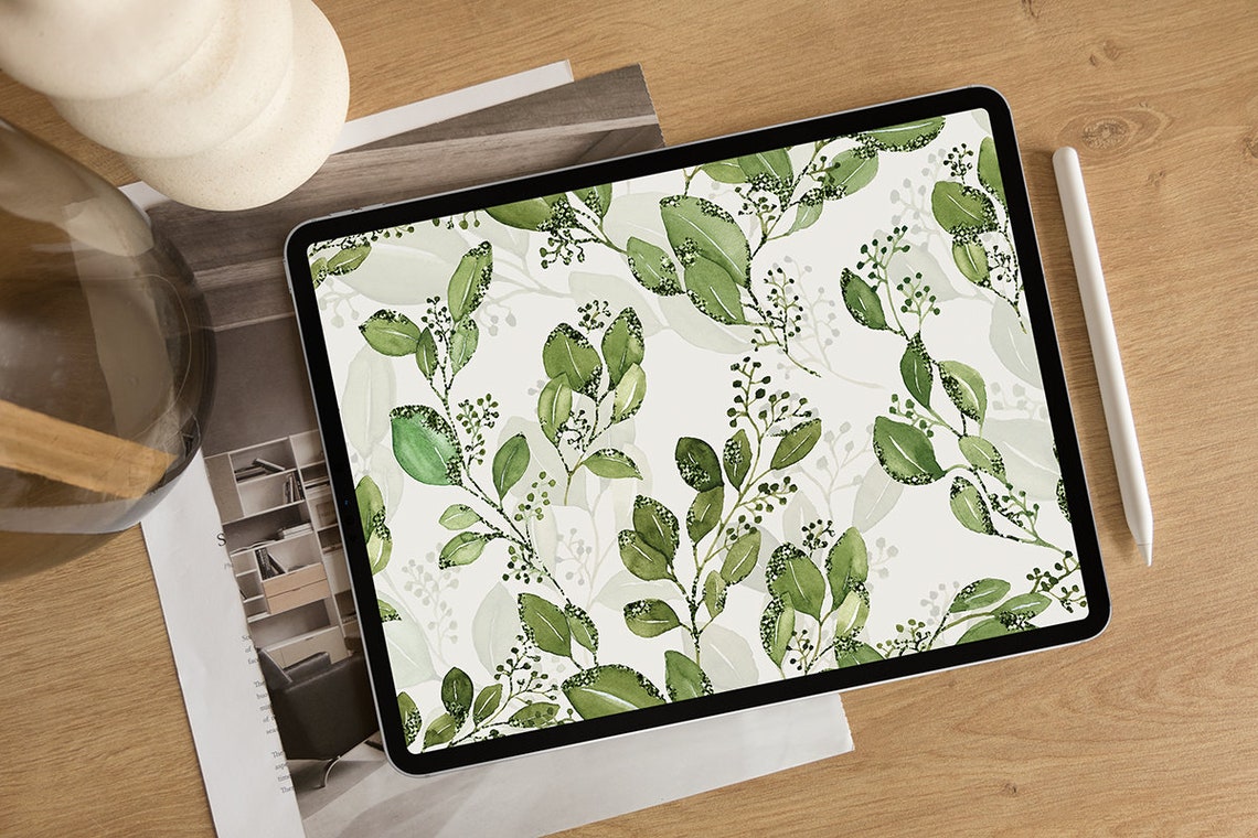 Leaves iPad Wallpapers Set, 3 Colors/leaf iPad Backgrounds, iPad Pro ...