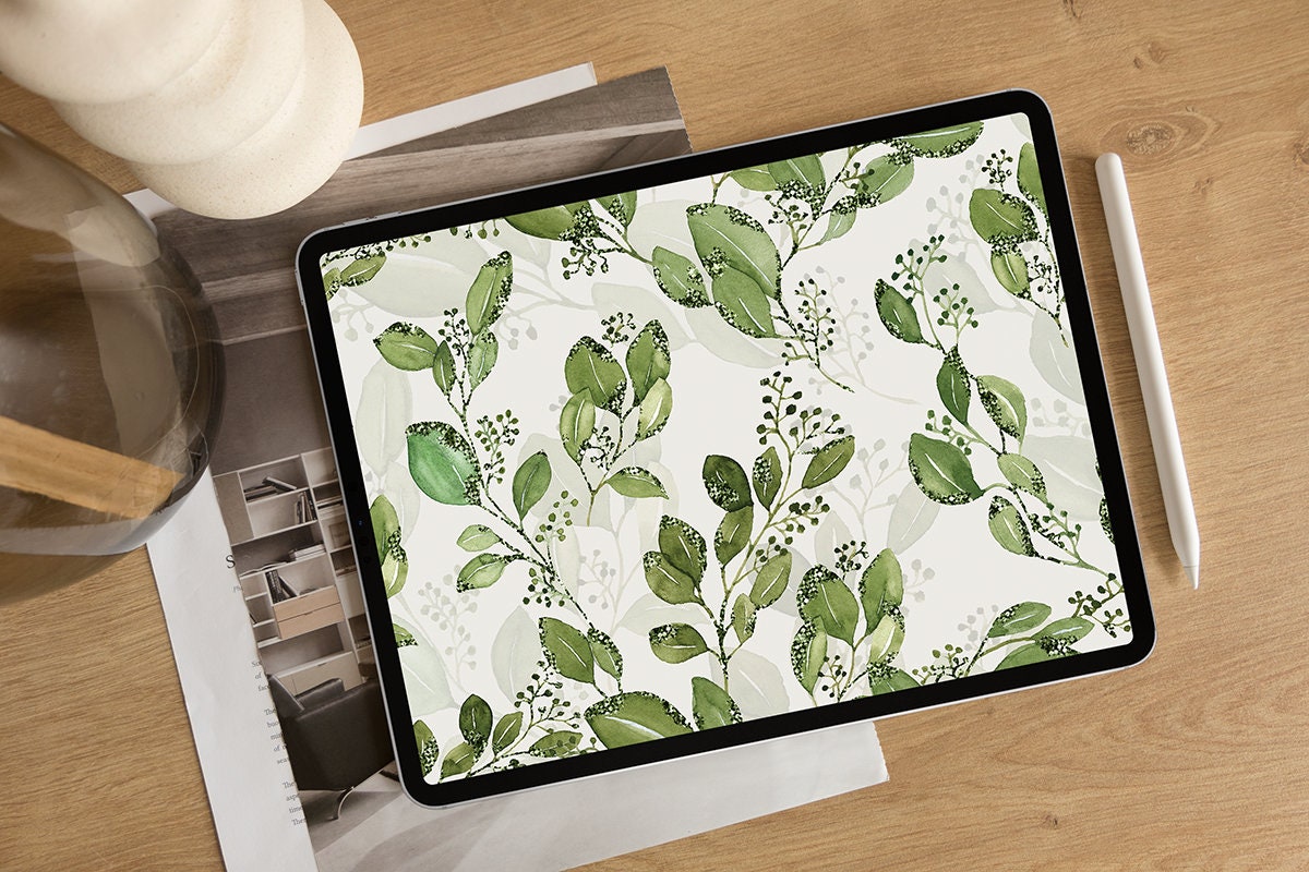 Leaves iPad Wallpapers Set, 3 Colors/leaf iPad Backgrounds, iPad Pro ...