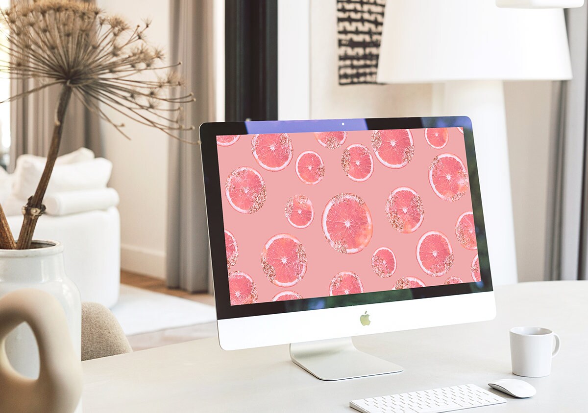 Tangerine Desktop Wallpapers Set, 3 Colors/mandarine, Orange Fruit ...