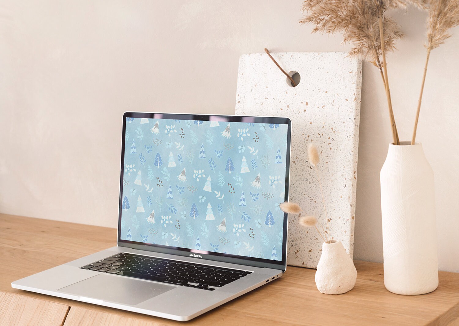 Light Blue Tree Leaf Desktop Wallpaper, Sky Blue/pastel Tree PC ...